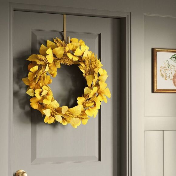 Threshold | Holiday | Threshold Goldenrod Mix Fall Wreath Threshold ...